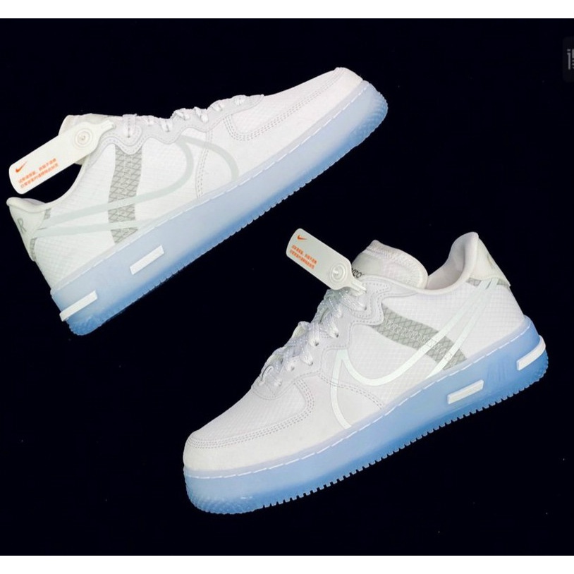 nike Air Force 1 React Air Force One AF1 Ice Blue Bone White รองเท้า ...