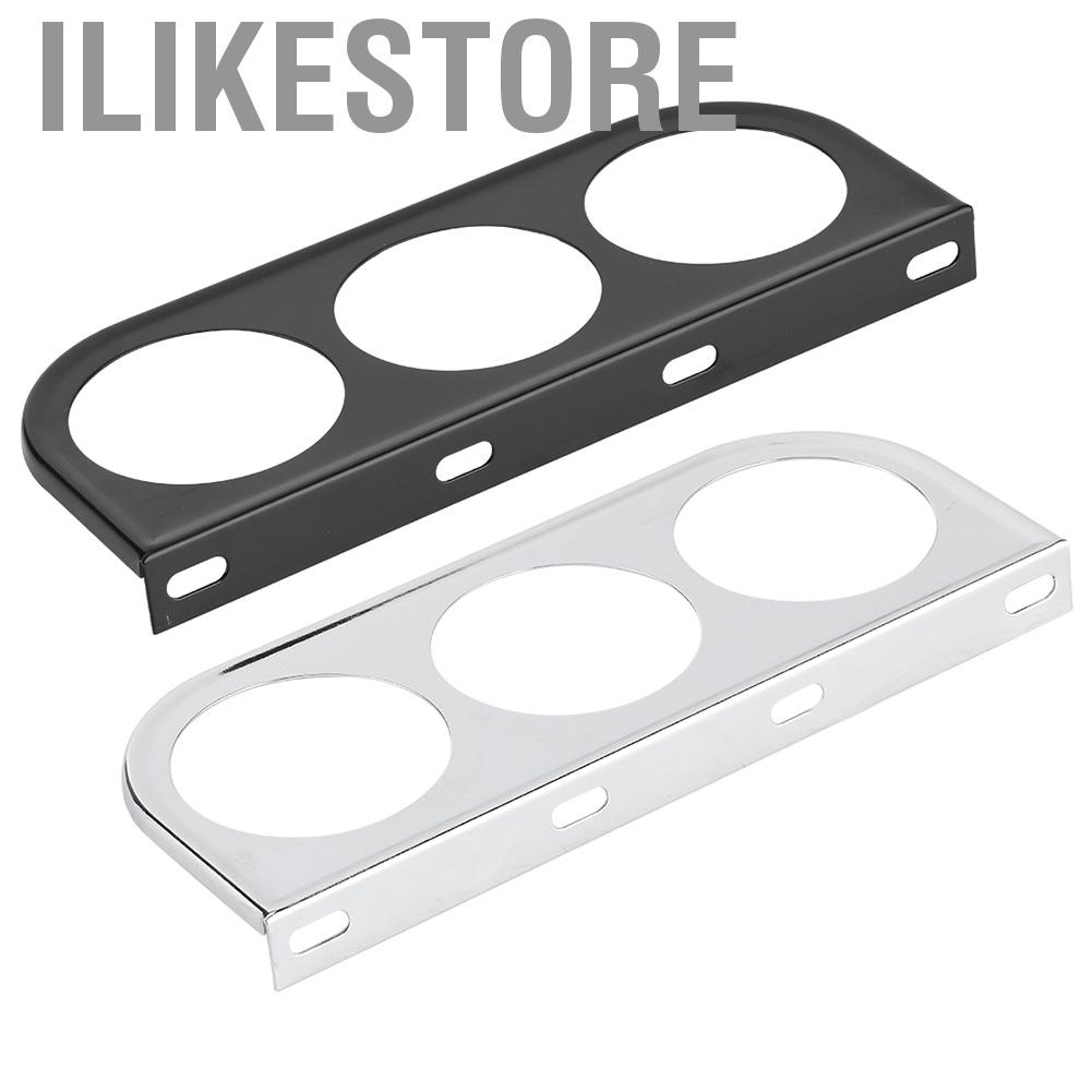 Ilikestore Gauge Bracket 52mm 3 Hole Triple Instrument Panel Shell Iron ...
