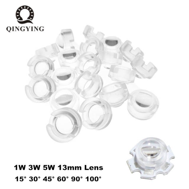 (ขายส่ง )เลนส์หลอด LED 13mm 90 องศา สำหรับChip1W 3W 5W ตัวเลนส์ครอบกับ ...