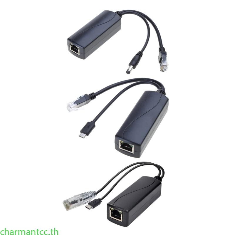 Charmantcc Gigabit PoE Splitter Active PoE Splitter 48V ถึง 5V 1000m ...
