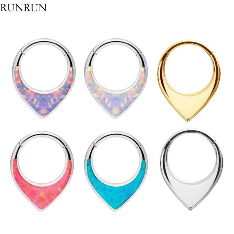 Run เครื่องประดับห่วงจมูกสแตนเลสแฟชั่น Dainty แหวนจมูกรูปหัวใจ | Shopee ...