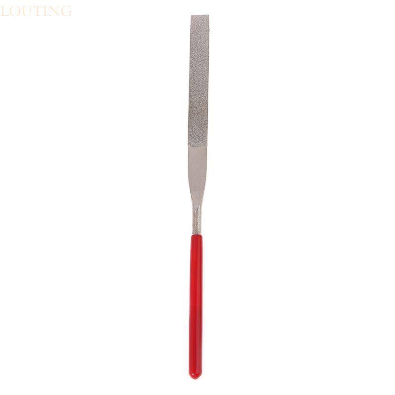 Louting เพชรเคลือบทรงกระบอกเสี้ยน 180 มม.ยาง Handle Long Chainsaw ...