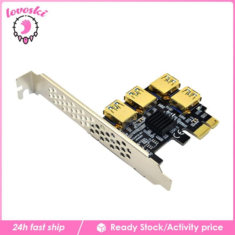 [Lovoski] 1 ถึง 4 16X Slots Riser X เป็นอะแดปเตอร์การ์ดขยายอะแดปเตอร์ 4 ...