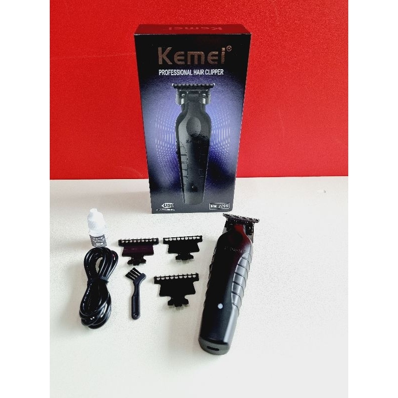 ปัตตาเลี่ยน กันขอบKemei-2299 พร้อมฟันรอง สีดำ อุปกรณ์ดูแลผม | Shopee ...