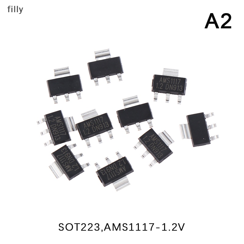 Sot223 ชิปควบคุมแรงดันไฟฟ้า IC AMS1117-3.3V AMS1117-5.0V AMS1117-2.5V AMS1117-1.8V AMS1117-1.5V ...