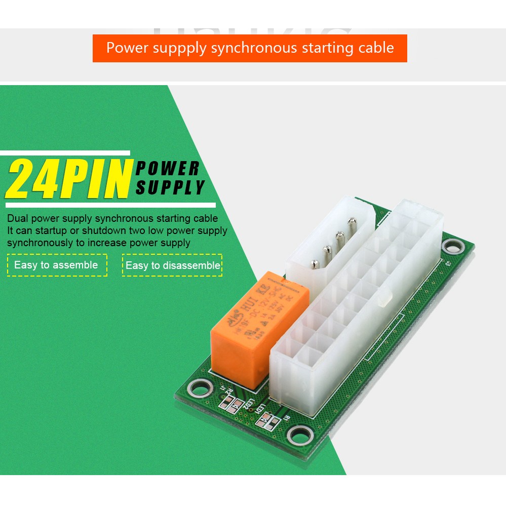 Dual PSU Molex Sync Starter แบบหัว MOLEX For BTC Miner Machine Bitcoin ...