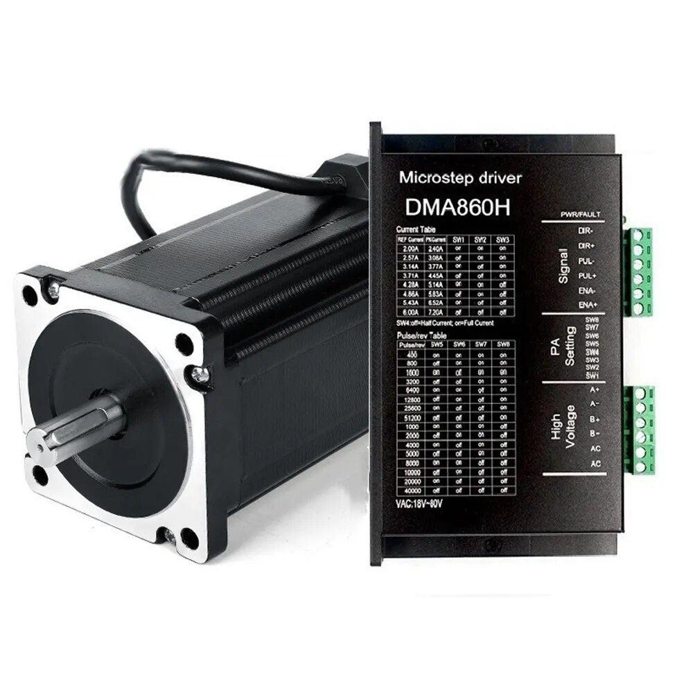 ชุดไดรเวอร์สเต็ปมอเตอร์ 86 Nema 34 4.5N.m 78 มม. DM860 DM860H DMA860H 2 ...