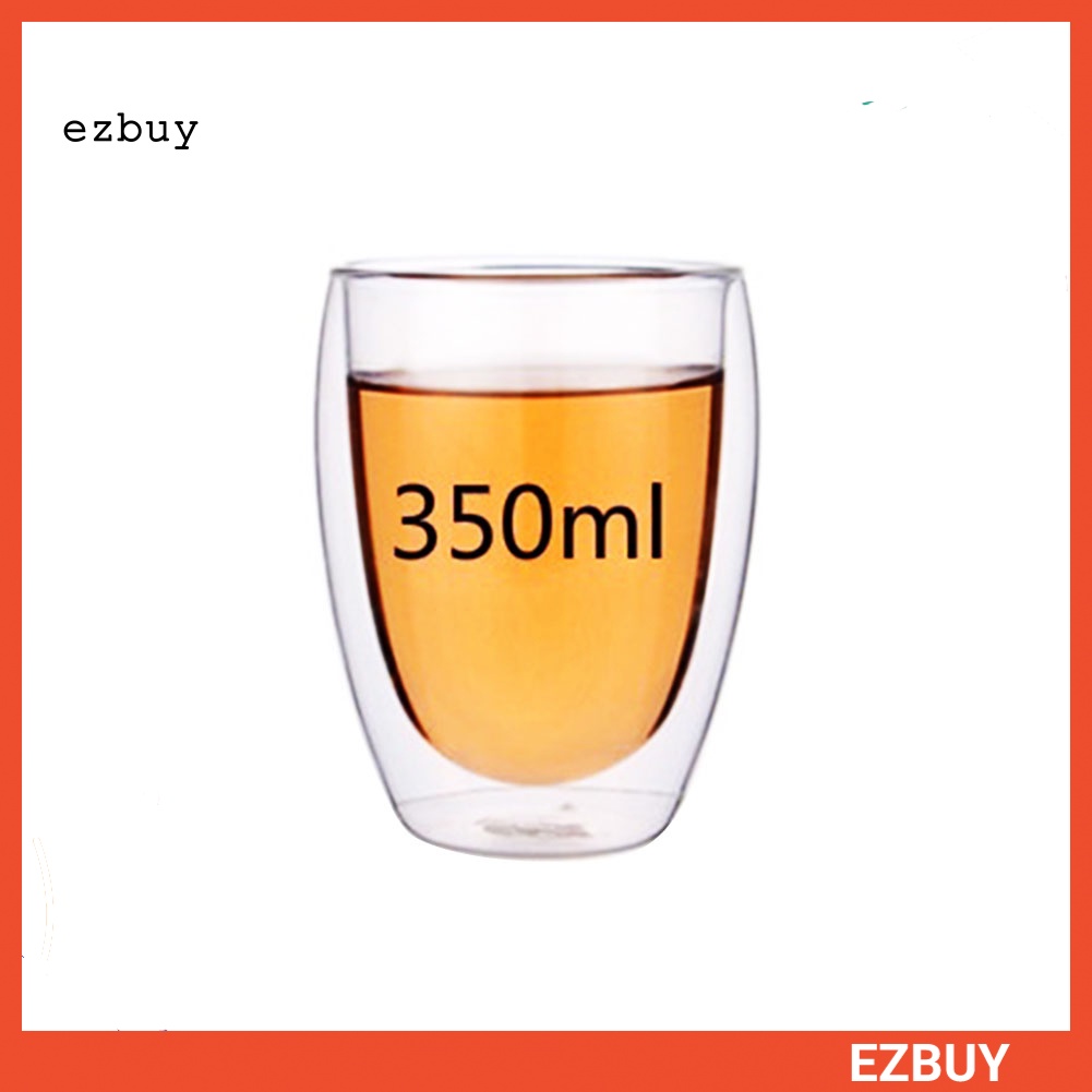 [EY] แก้วกาแฟ ชานม แบบสองชั้น ทนความร้อน 80 250 350 450 มล. | Shopee ...