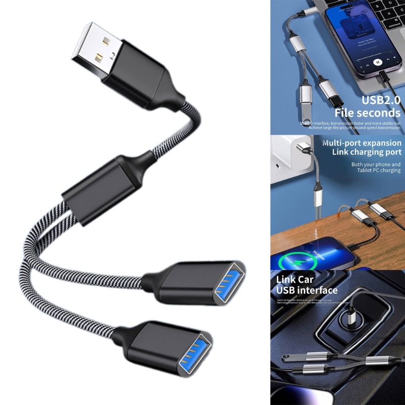Lala USB Multiport Extension Cable สายแยก USB เพิ่มการเชื่อมต่ออุปกรณ์ ...