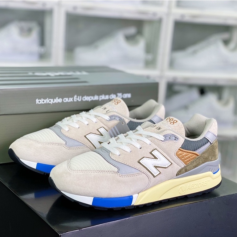 New Balance NB 998 Concepts C-Note Beige ครีมสีเทากีฬารองเท้าวิ่ง ...