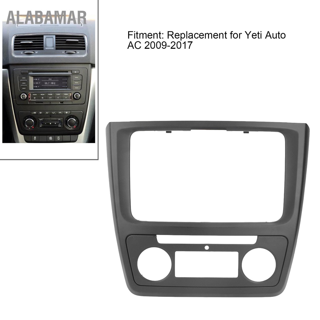 ALABAMAR รถวิทยุกรอบ Fascia แผง 2DIN วิทยุ Face PLATE สำหรับ Yeti Auto ...