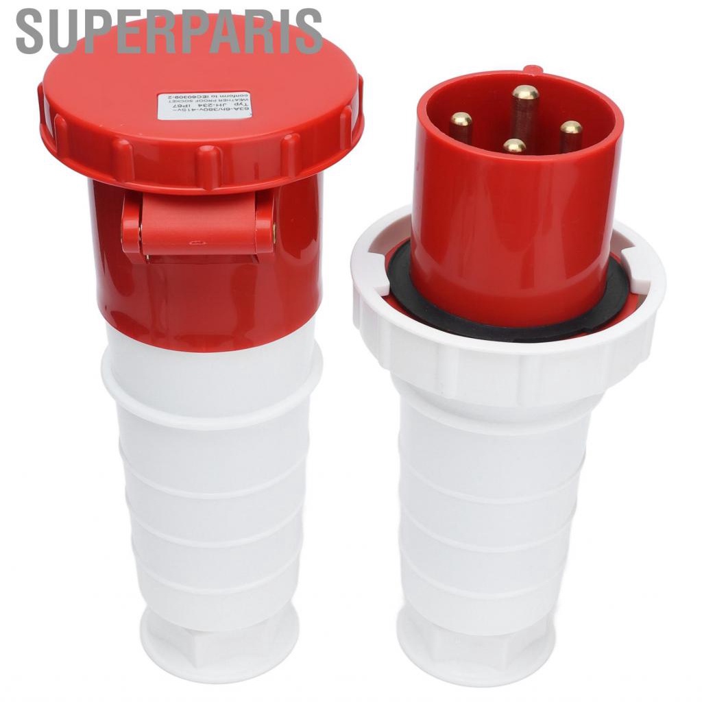 Superparis Industrial Plug Sockets 380V‑415V 63A Good Conductivity 3 ...