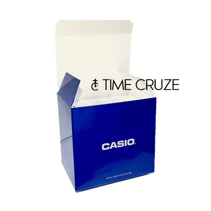 [Time Cruze] Casio MTP-B100 Enticer Analog Quartz Brown Leather Band Blue Dial Men Watch MTP ...