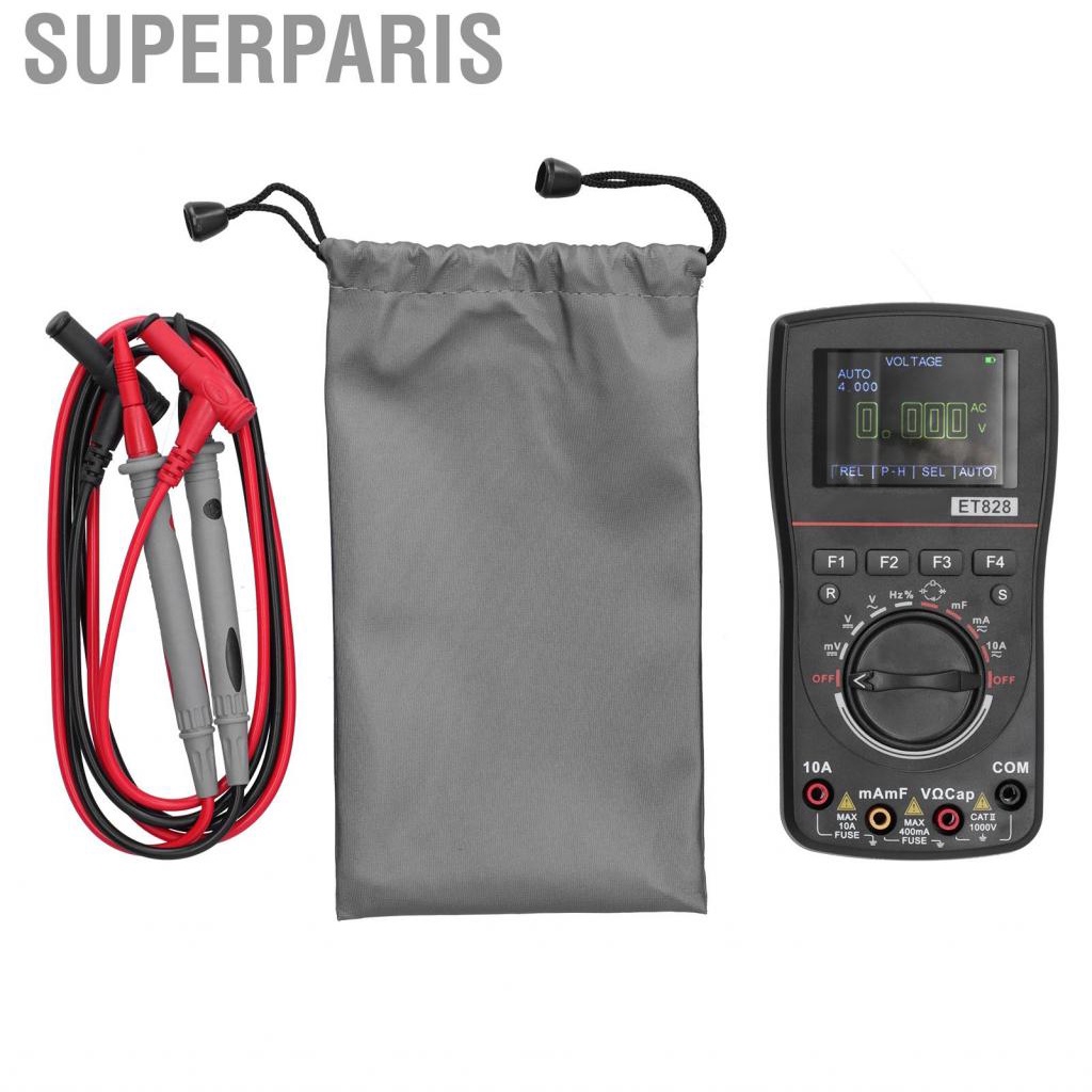 Superparis ET828 2 In 1 Oscilloscope Multiumeter Portable With 1MHZ 2 ...