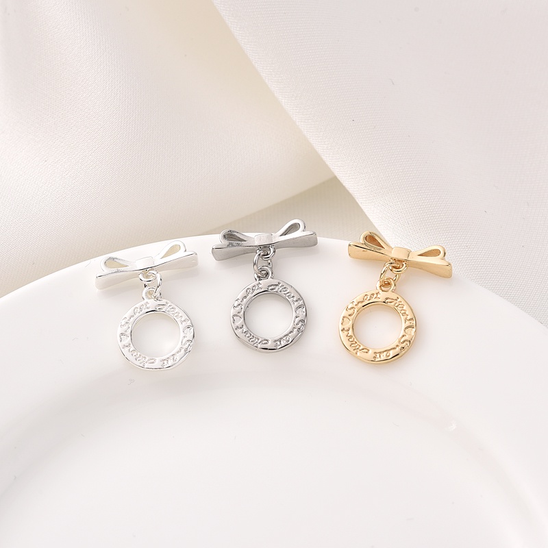 หัวเข็มขัดเชื่อมต่อ 14K Gold-หุ้ม Letter Round OT Buckle Handmade diy | Shopee Thailand