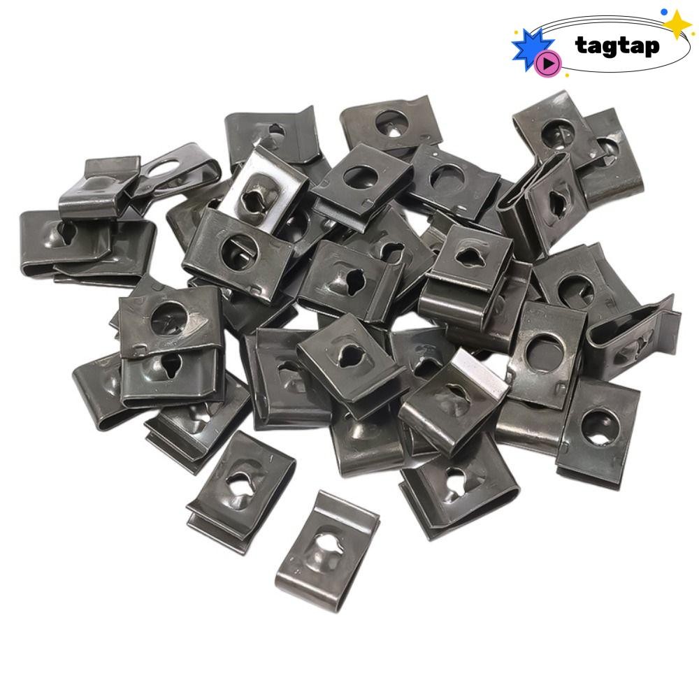 Tagtap 10 ชิ้น/แพ็คสกรูคลิปยึด,พร้อมสกรูแผ่นเหล็ก U-Type คลิป, อุปกรณ์เสริมฮาร์ดแวร์ที่ทนทาน ...