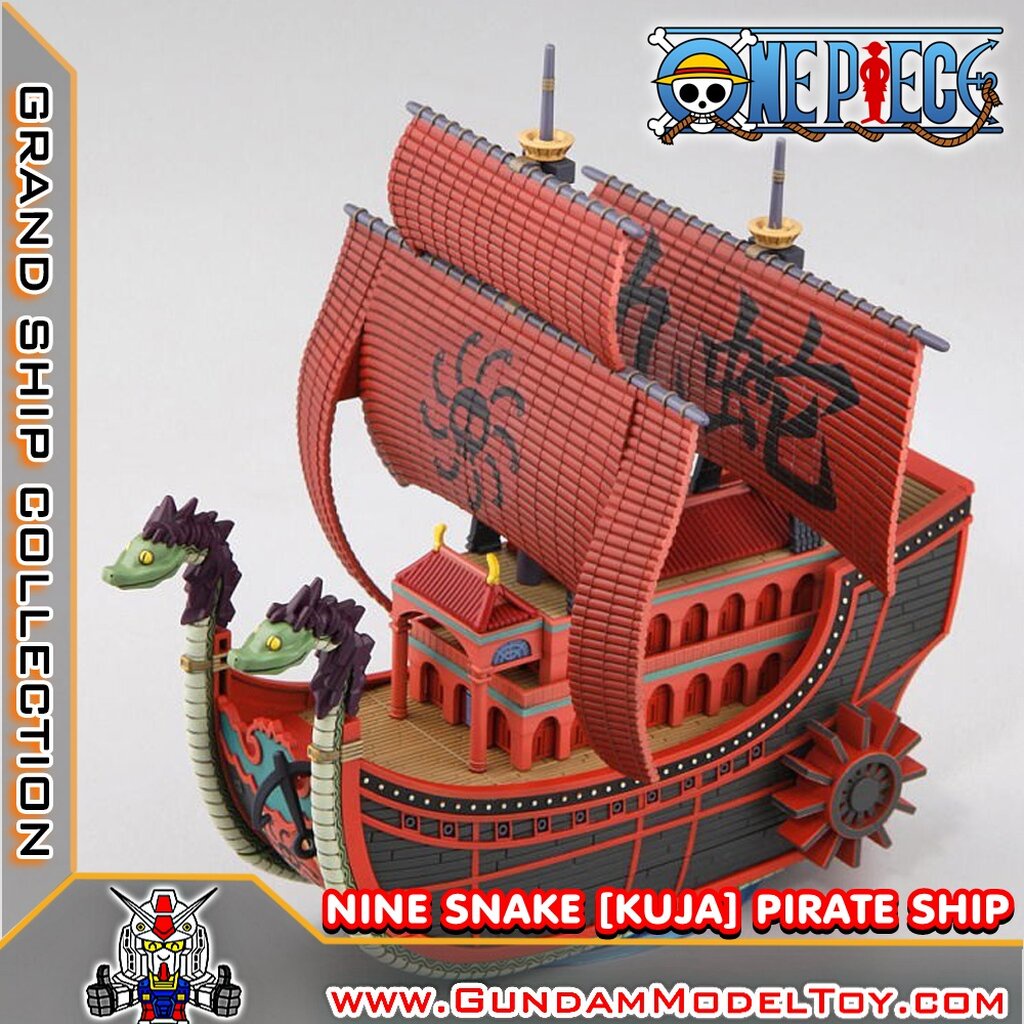 BANDAI ANIME GRAND SHIP COLLECTION NINE SNAKE [KUJA] PIRATE SHIP โมเดล ...