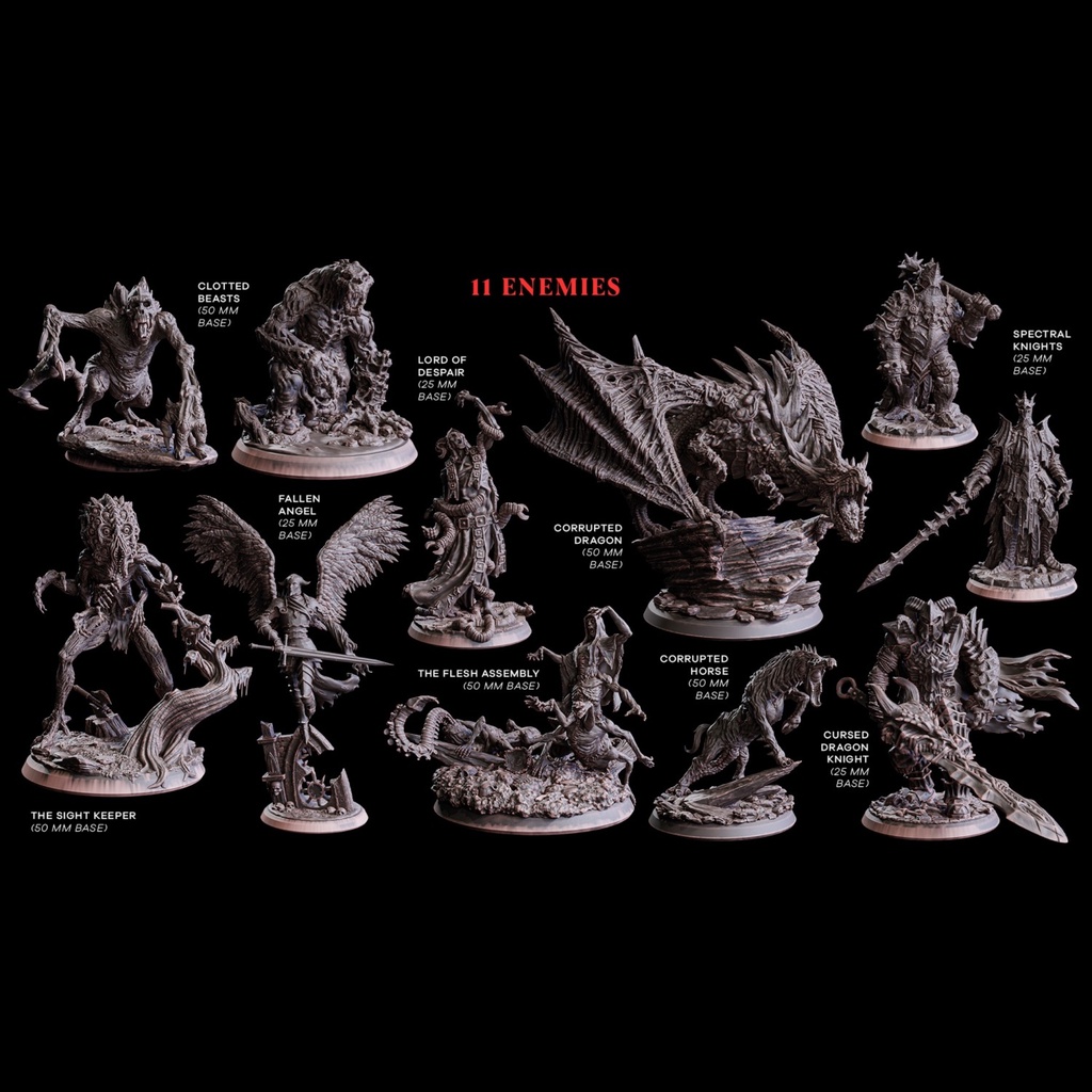 00101006-Corrupt Echo Villain โมเดลฟิกเกอร์ หมากรุกเกมกระดาน 11 คน 1/48 ...