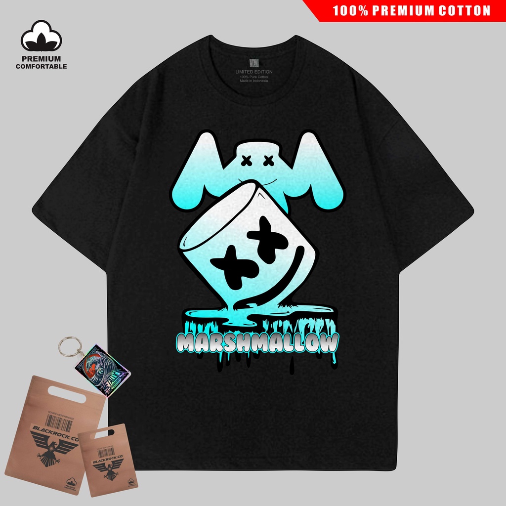 ใหม่ล่าสุดเสื้อยืด MARSHMALLOW Rock Metal Metalica Band Music เสื้อยืด ...
