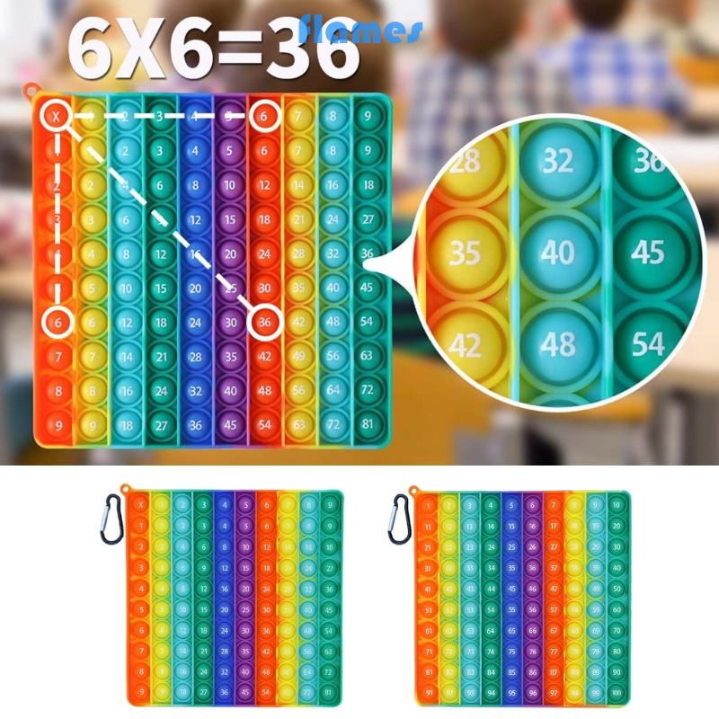 Fl ของเล่นบอร์ดเกมกระดาน คูณตัวเลข Popp It Montessori Fidget | Shopee ...