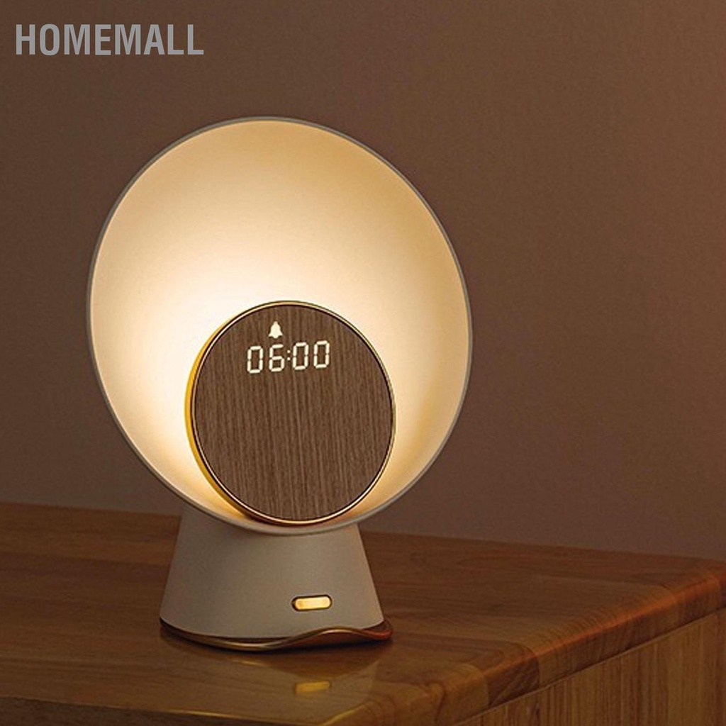 HomeMall Moonlight Sensor Night Light ลำโพงนาฬิกาปลุกไร้สายลำโพง ...