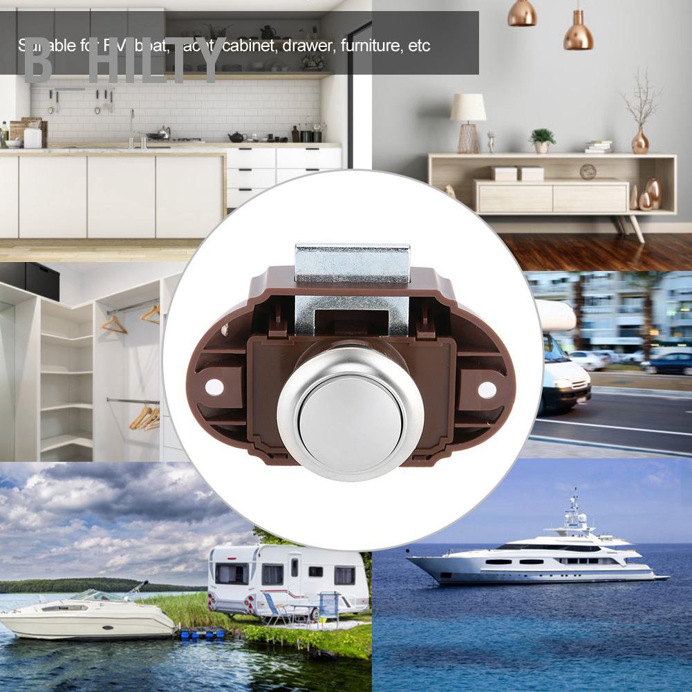 B_HILTY เรือตู้ลิ้นชัก Push Lock สังกะสีอัลลอยด์ปุ่มล็อค Keyless ความ ...