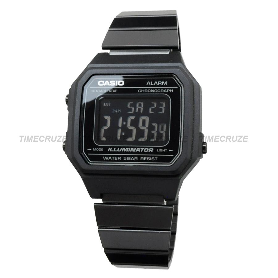 [Time Cruze] Casio B650 Illuminator Adjustable Black Stainless Steel ...