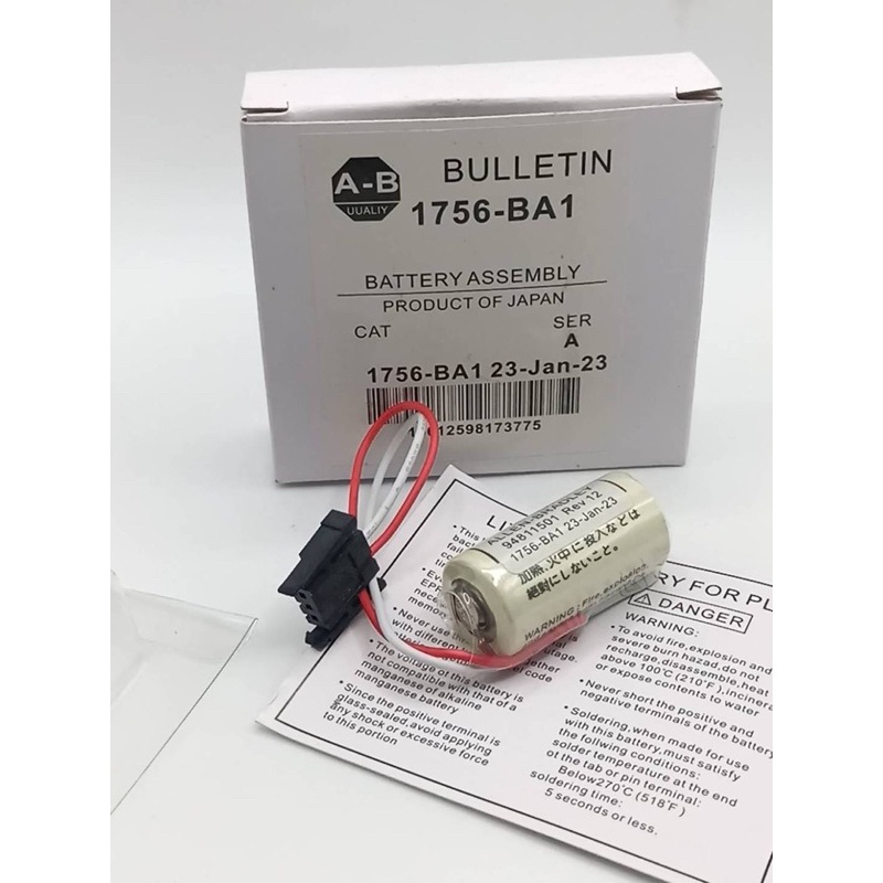 งานใหม่ ใหม่ Allen Bradley 1756-BA1 1756-BA1 ของแท้แบตเตอรี่ลิเธียม 3V ...