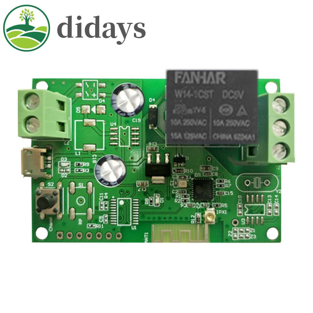 Dc12v 5 32v โมดูลสวิตช์อัจฉริยะ Wifi ไร้สาย นิ้ว ล็อคตัวเอง
