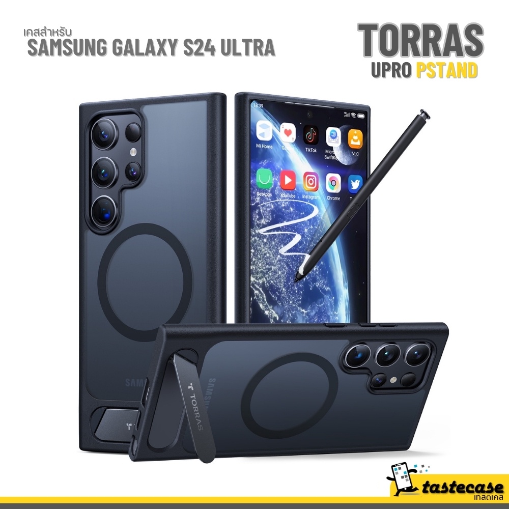 Torras UPro PStand เคสสำหรับ Samsung Galaxy S24 Ultra | Shopee Thailand