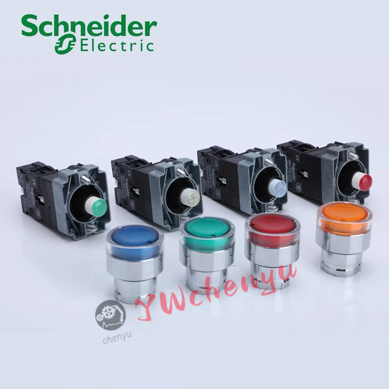 ฐานปุ่ม Schneider XB2 พร้อมไฟ ZB2-BWB BMW 31 41 42 51 61C-M31 41 42 51 ...