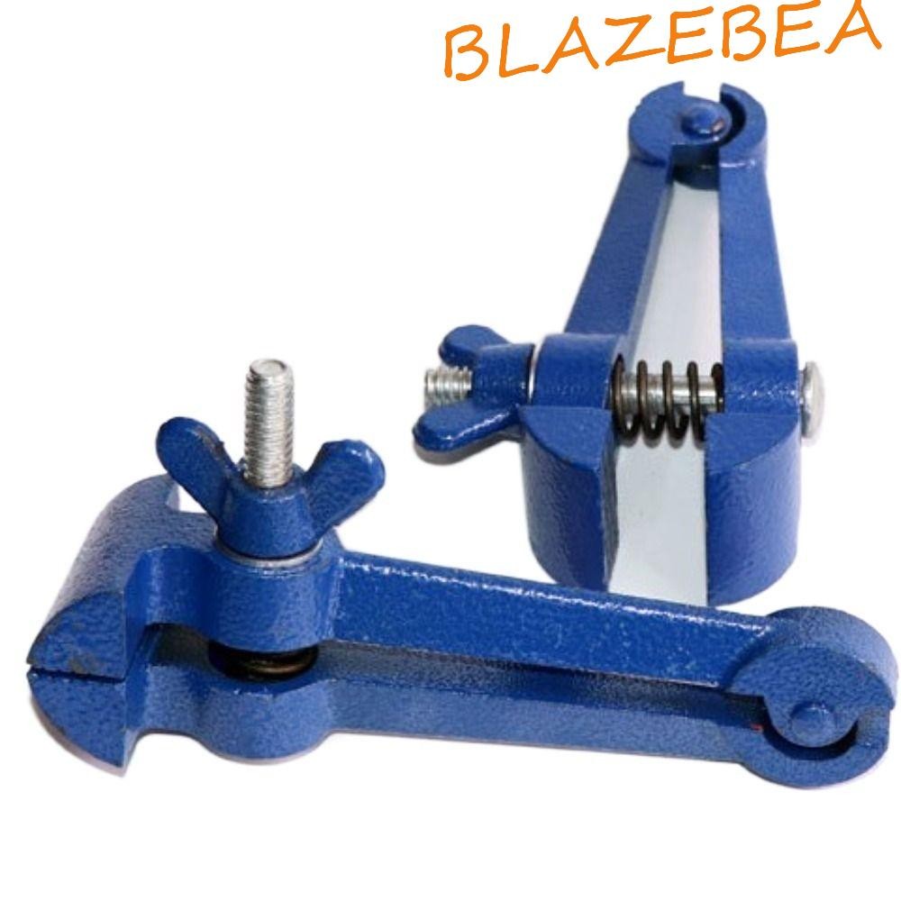 Blazebea ปากกาจับที่แม่นยํา, ฮาร์ดแวร์คีมคงที่ Mini Manual Vise, ทนทาน Heavy Duty Blue ปรับ ...