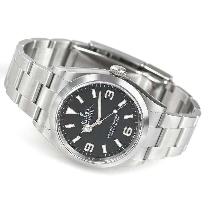 ยี่ห้อใหม่ Rolex Explorer Series 36mm Automatic Mechanical Black Dial ...