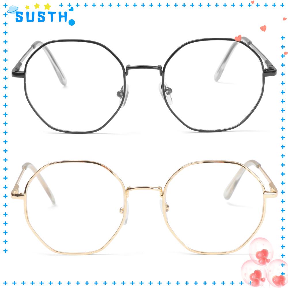 Susth แว่นสายตาสั้น กรอบแปดเหลี่ยม ความละเอียดสูง กระจกแบน | Shopee ...