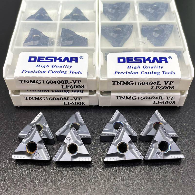 10 ชิ ้ นคุณภาพสูง DESKAR 100 % Original TNMG160404 Tnmg160408 Lr VF LF6008 คาร ์ ไบด ์ แทรกเครื ...