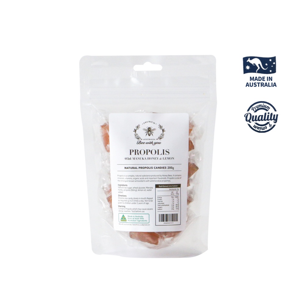[BEEWITHYOU] manuka honey propolis candy Original 200g for All Family ...