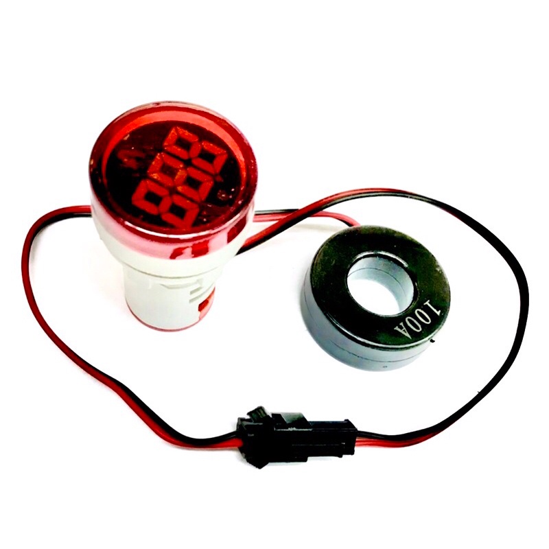 Meter แอมป์มิเตอร์ รุ่น AD101-22AM จอแแสดงผลดิจิตอลไฟแสดงสถานะ LCD ขนาด ...