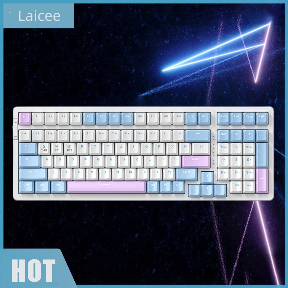 [Laicee.th] K96 คีย์บอร์ดเกมเมอร์ 100 คีย์ บลูทูธ 2.4G USB Type-C | Shopee Thailand
