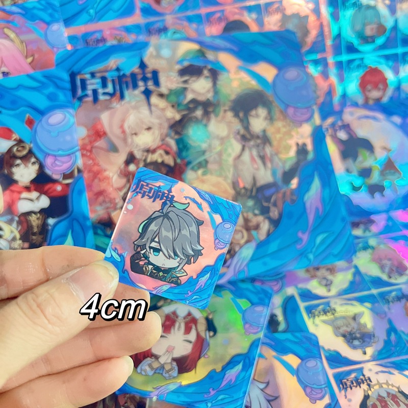 Yuanshen แผ่นแพทช์อะคริลิค ลายการ์ตูนอนิเมะ วอลนัท สองด้าน DIY อุปกรณ์ ...