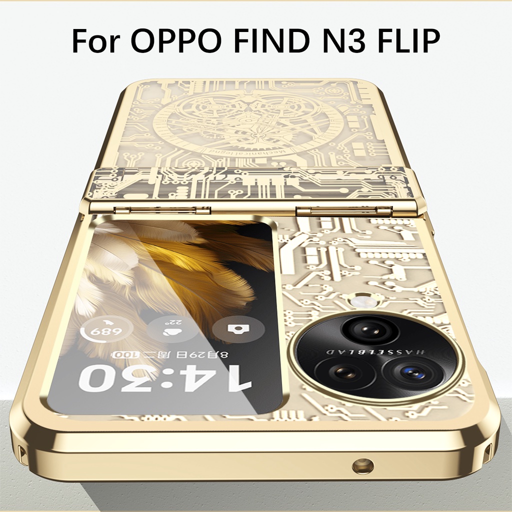 เคสโทรศัพท์มือถือ กันกระแทก ฝาพับ 360 องศา สําหรับ OPPO Find N3 N3Flip | Shopee Thailand