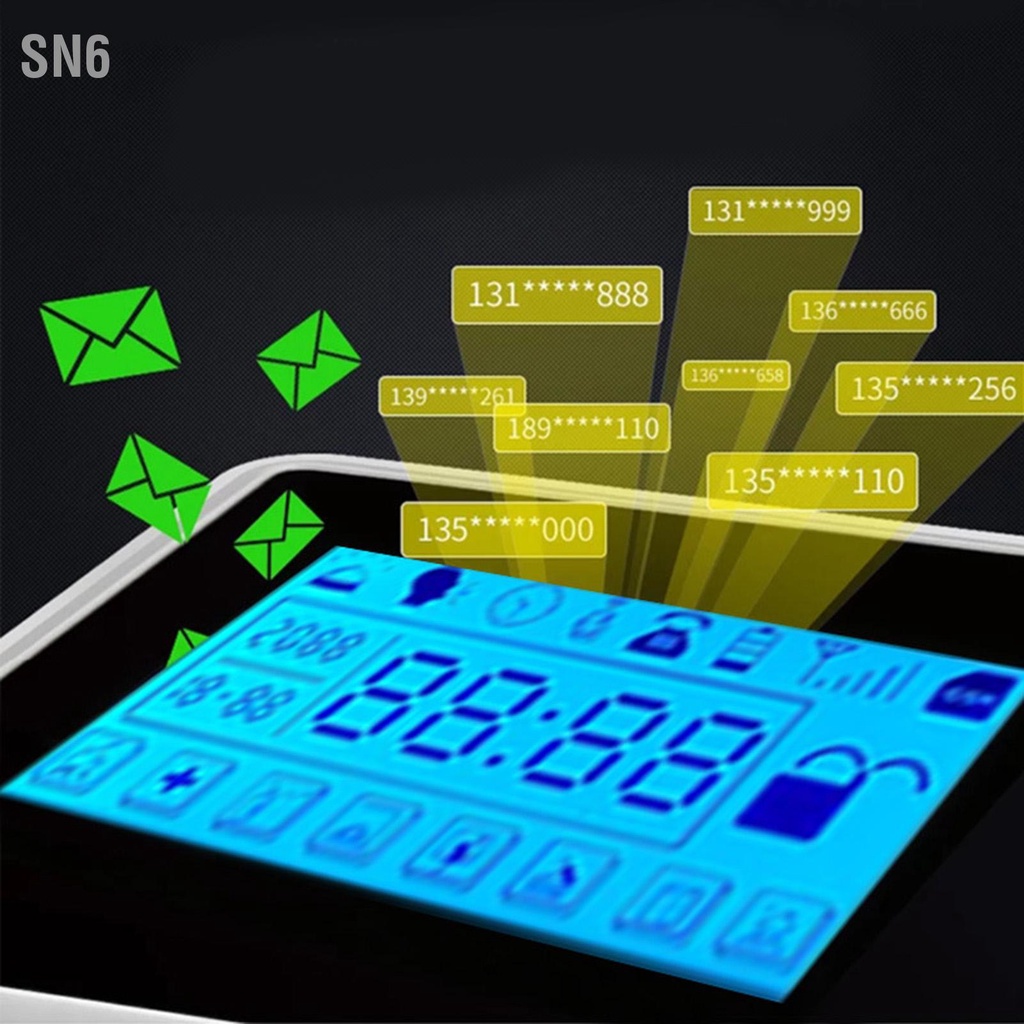 SN6 Home Security Alarm Wireless GSM สัญญาณกันขโมยประตู Entry Sensor เครื่องตรวจจับอินฟราเรด 2 ...