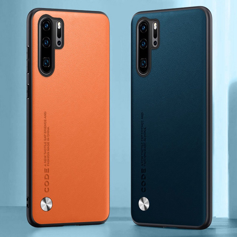 สําหรับ Huawei P30 / P30 Pro / P30 Lite แฟชั่น หนัง พื้นผิว ด้านหลัง เค ...