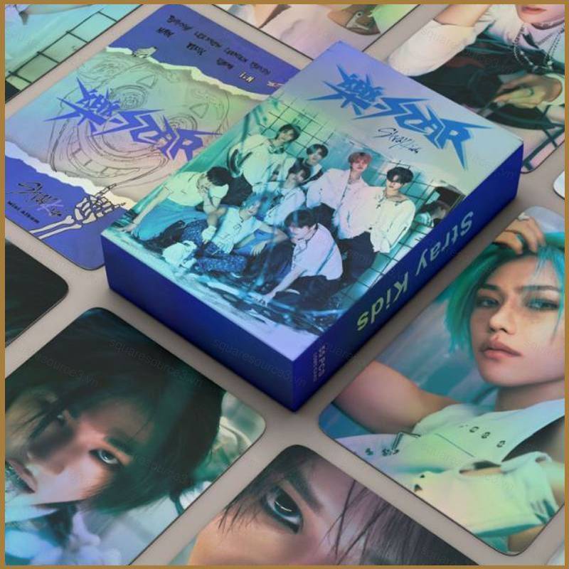 Sq3 โปสการ์ดเลเซอร์ ลาย Stray Kids Kim Seung-min Han Ji Sung Star Lomo ...