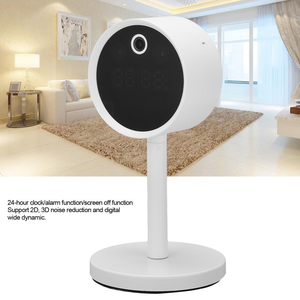 IntelligentS กล้องนาฬิกาปลุกในร่ม 2MP HD Motion Detection อินฟราเรด ...