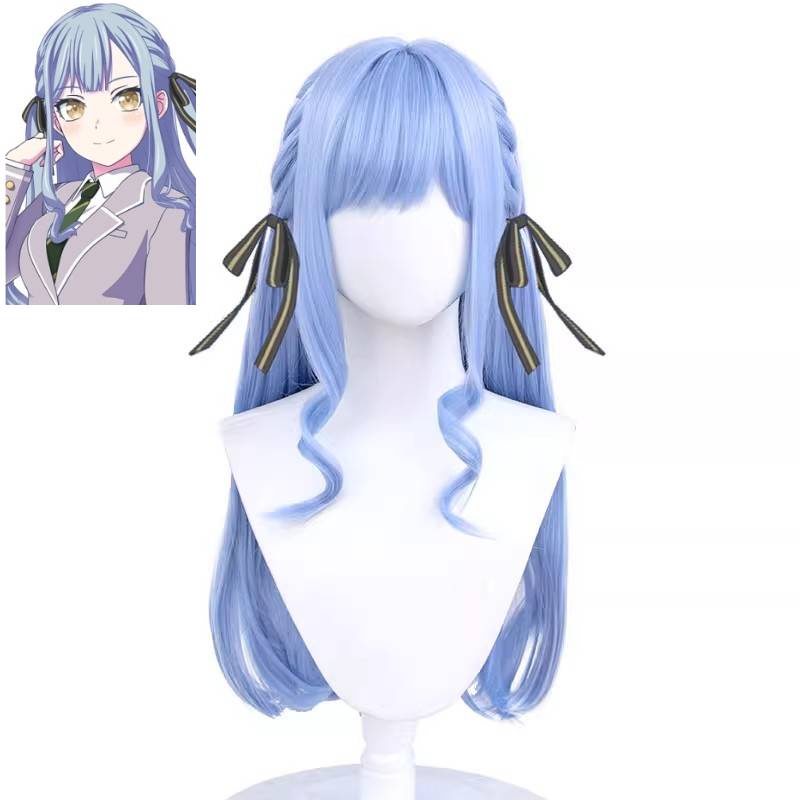 Yyds BanG Dream! เป็น MyGO !!!! Sakiko Togawa วิกผมคอสเพลย์ อะนิเมะ ผู้หญิง สีฟ้า ถักเปีย ทนความ ...