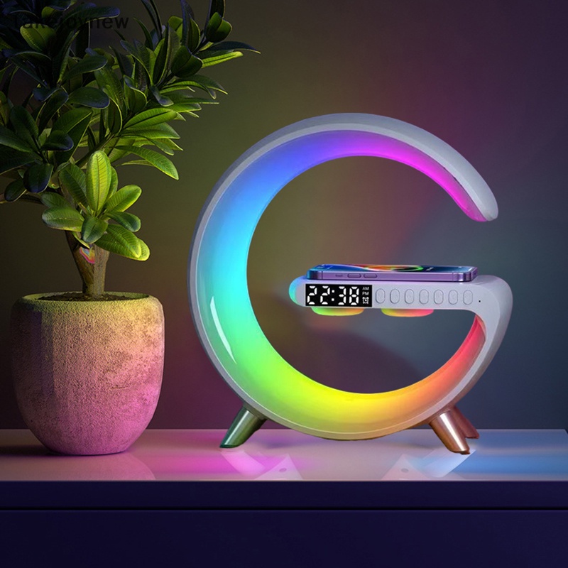 [takejoynew] แท่นชาร์จลําโพงไร้สาย TF RGB ไฟกลางคืน 15W ชาร์จเร็ว สําหรับ IPhone Samsung Xiaomi ...