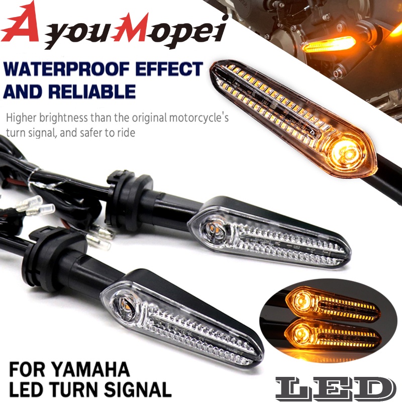 ไฟเลี้ยว LED ด้านหน้า และด้านหลัง ดัดแปลง สําหรับ Yamaha R1 R6 R125 R3 ...