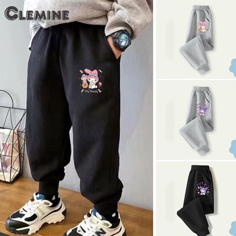 Clemineกางเกงกีฬาลําลอง ผ้าฝ้ายแท้ สําหรับเด็กผู้หญิง | Shopee Thailand