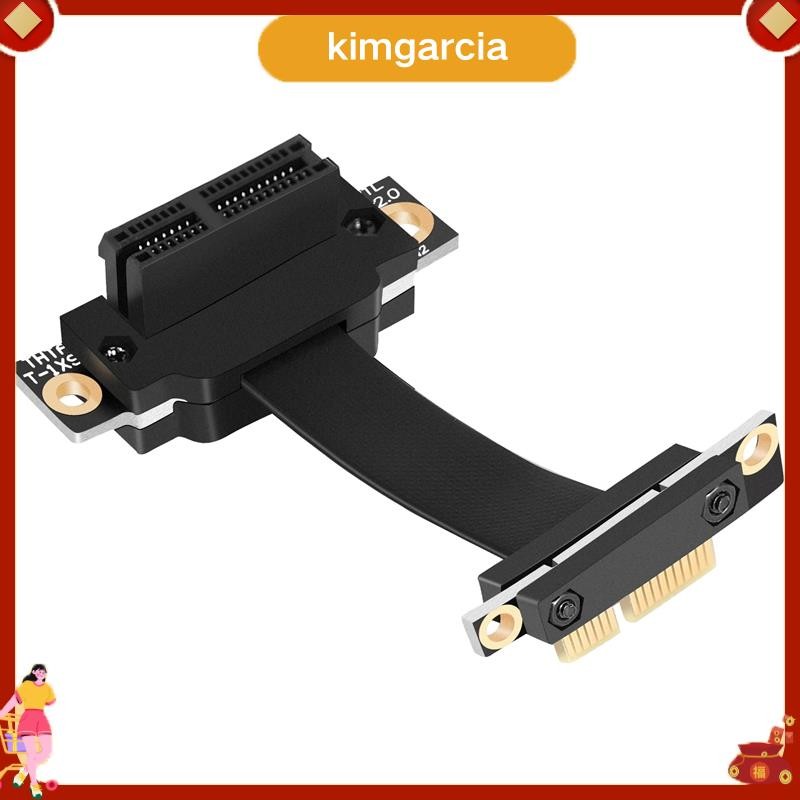 kimgarcia Pcie X1 Riser Cable Dual 90 องศามุมขวา PCIe 3.0 X1 ถึง X1 สาย ...