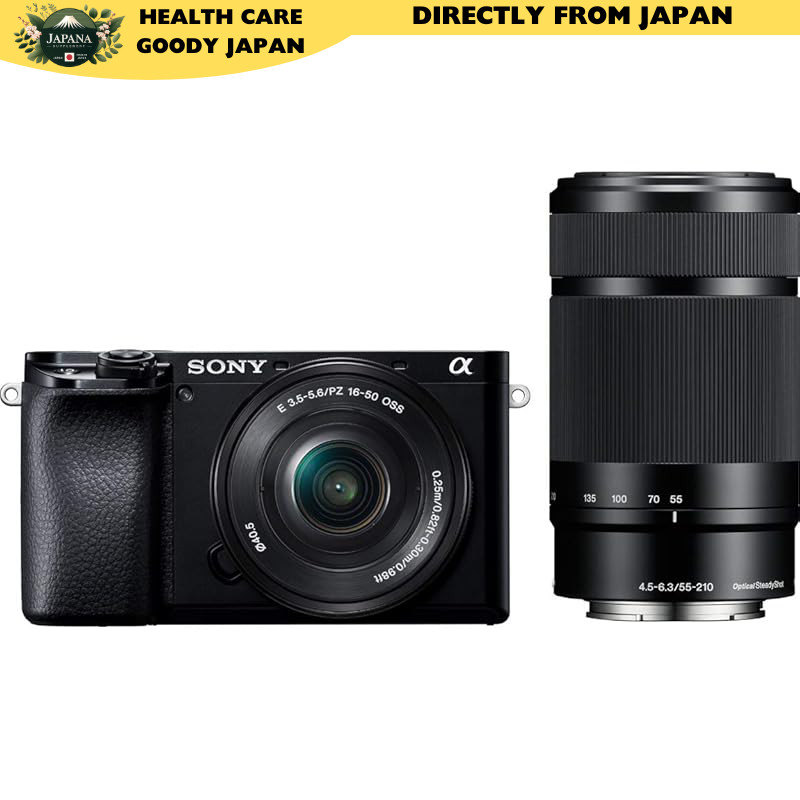 SONY Mirrorless Digital Camera α6100 Double Zoom Lens Kit Black ILCE-6100Y B SONY Mirrorless ...